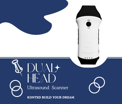 Konted C10HL New Dual-probes Multipurpose Ultrasound Phased + Linear Probe